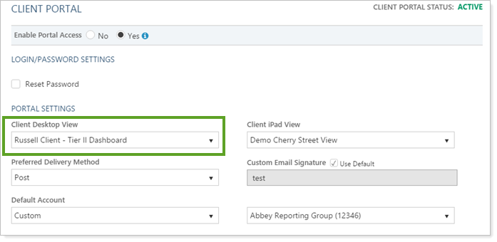 Create a Client View