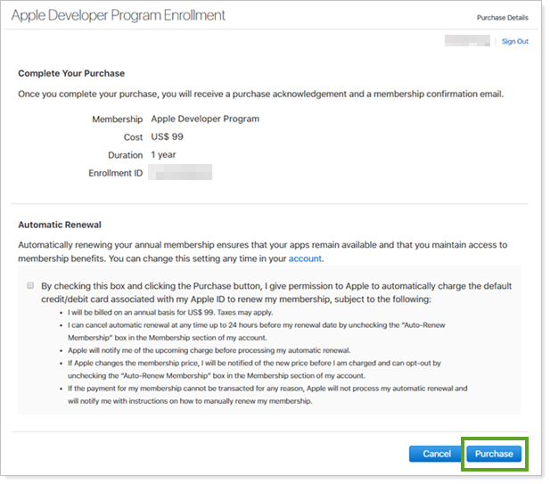 Create a Developer Account for the Mobile App